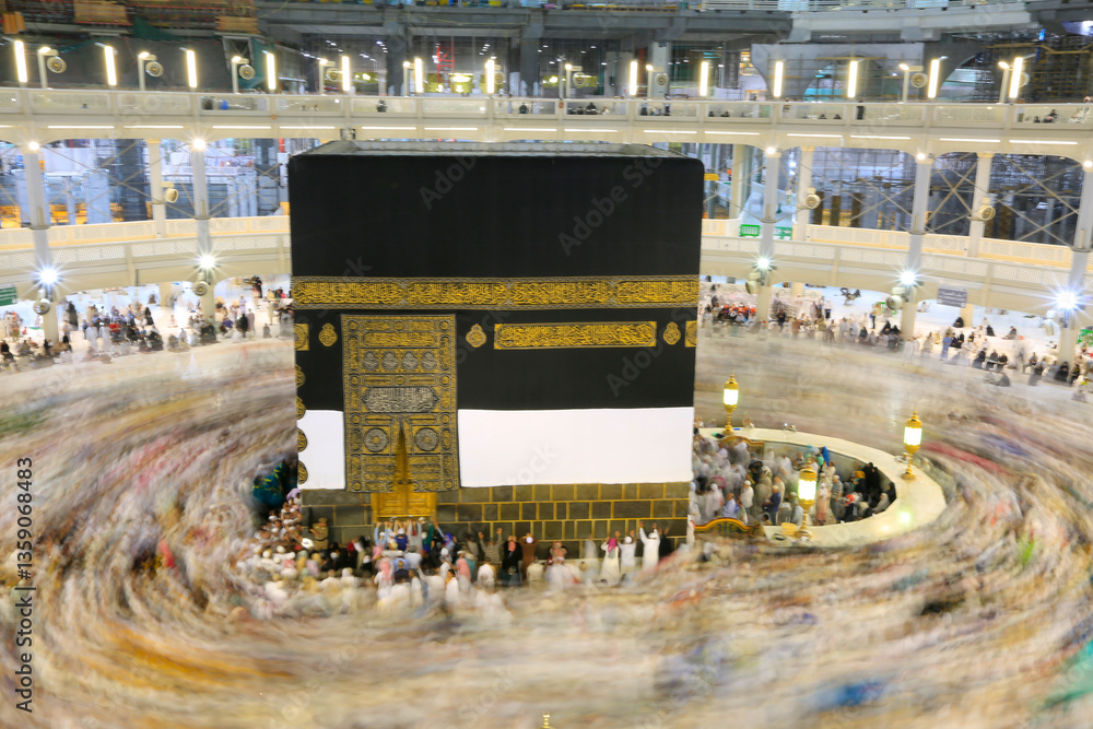 Photo Stock The Kaaba or Kaaba Sharif is the stone structure at the ...