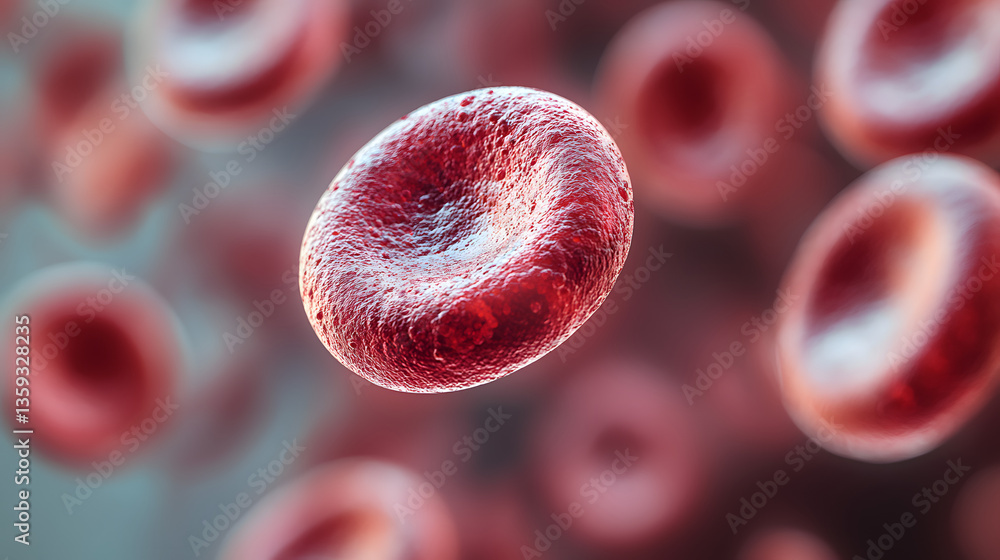 Red Blood Cells: A detailed, microscopic view of red blood cells ...