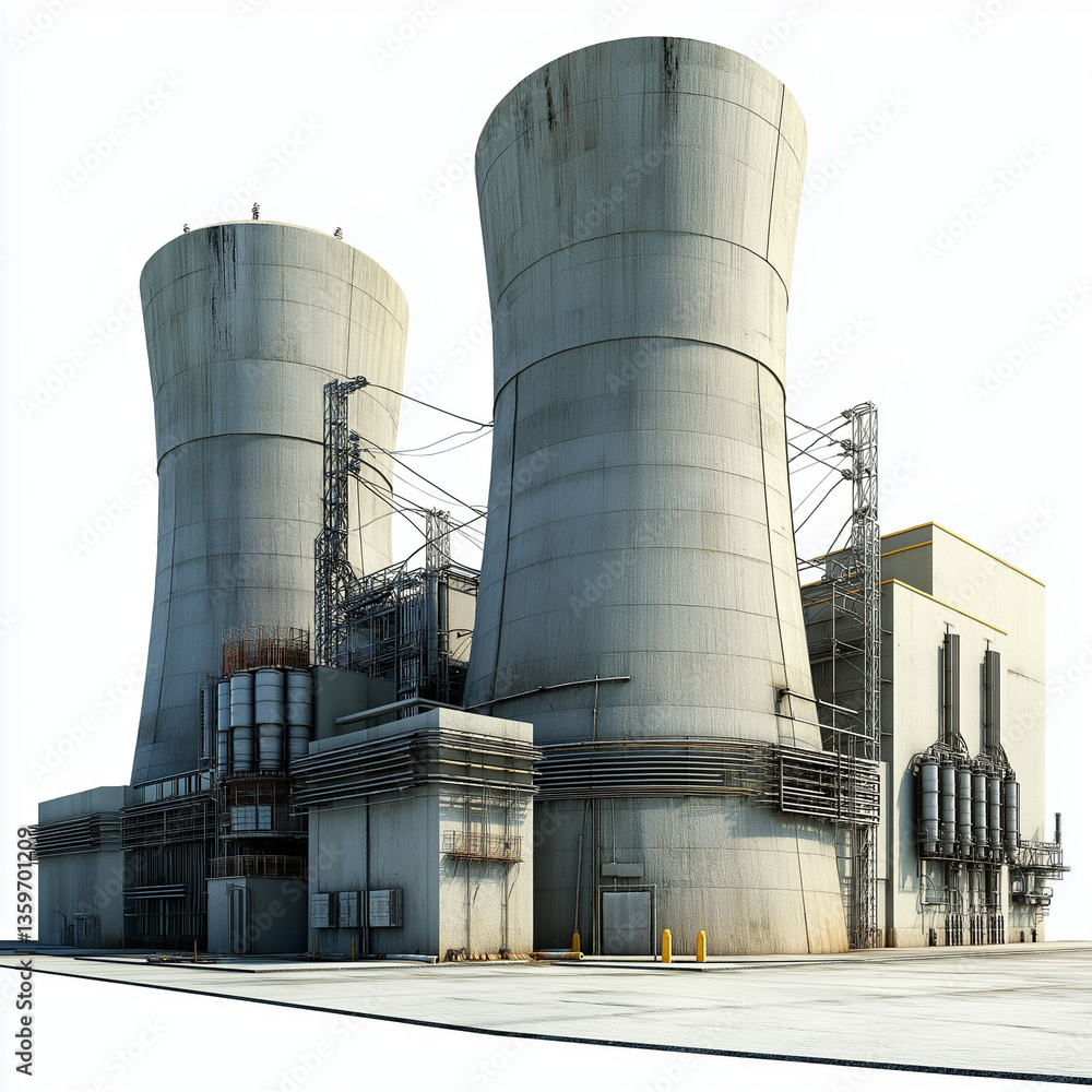 Small Modular Reactor nuclear grid energy. SMR. Electricity renewable ...