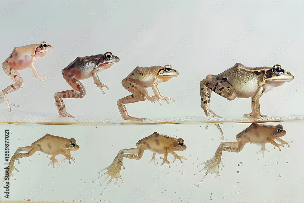 Comprehensive Depiction of the Life Cycle of an African Clawed Frog-xenopus Laevis Stock Photo ...