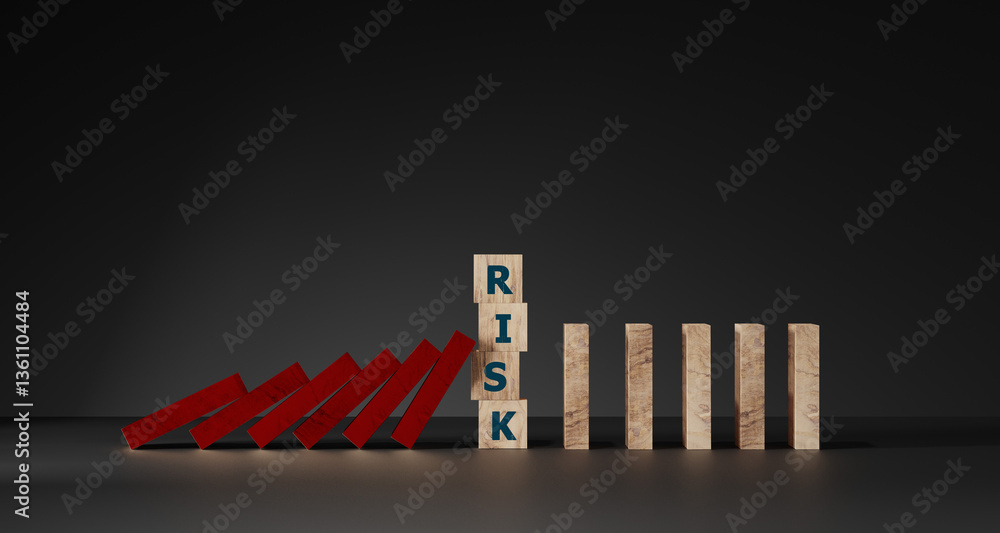 Risk management and assessment concept. Risk level indicator rating ...