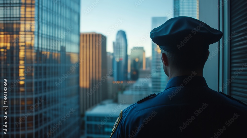 Police warning about a fire safety violation in a high-rise building ...