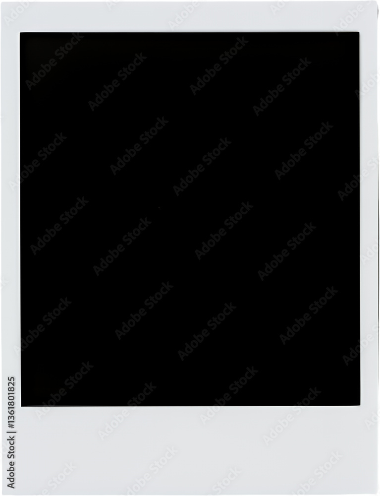 Instant film frame with transparent background Stock Photo | Adobe Stock