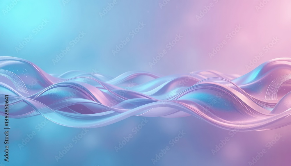Fluid dynamics in abstract waves digital art vibrant color palette ...