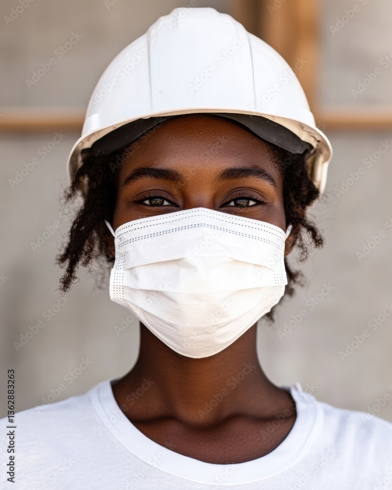 Resilient Workplace Wellness Gen Z Construction Professional Embodying ...