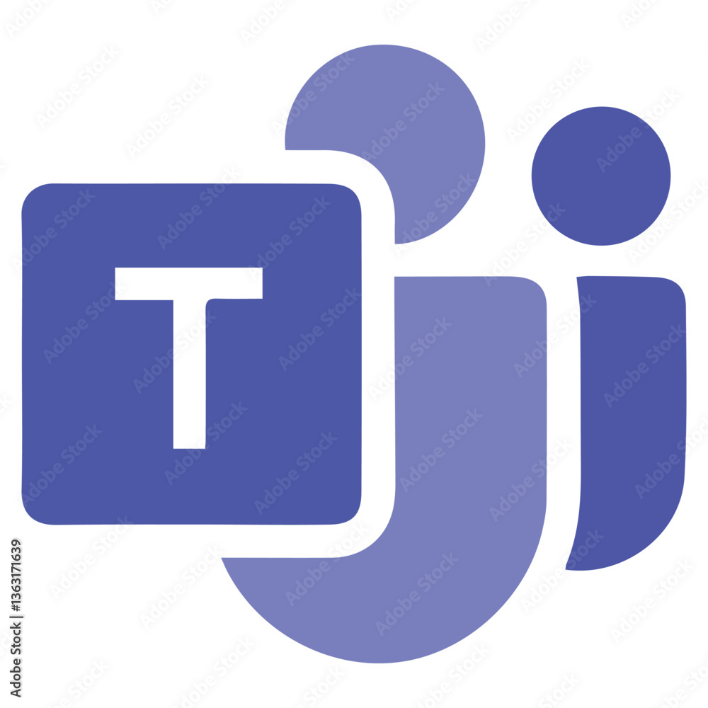 High resolution Ms teams logo icon transparent png. Vector illustration ...
