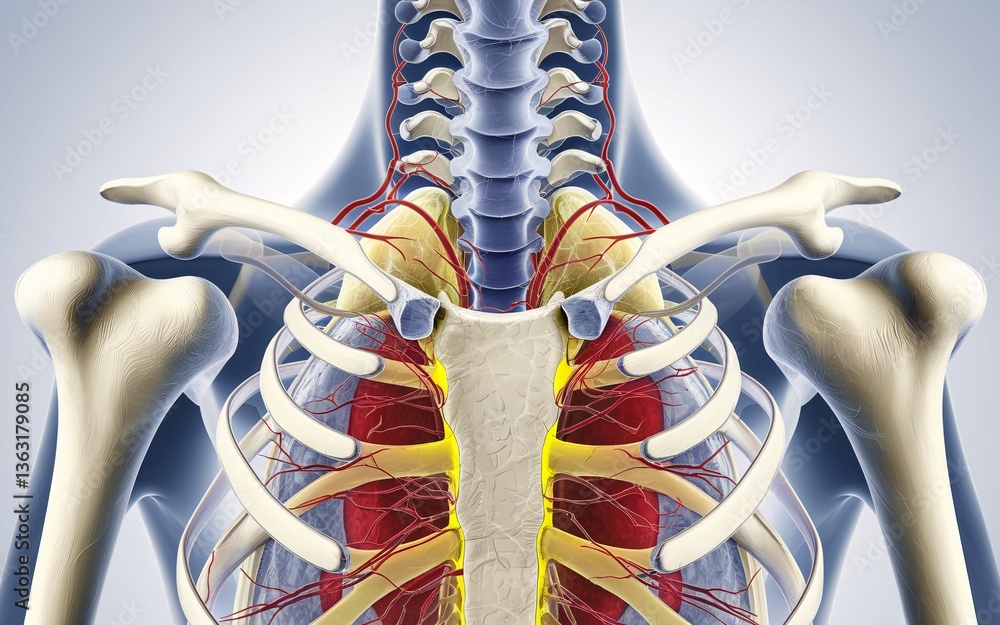 Arm Bone Cross-Section, Upper Body Anatomy, Skeletal System, Vascular ...