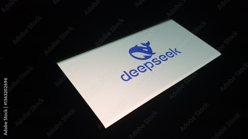New Delhi, India - March 26 2025. DeepSeek AI logo, is a series of open source AI ML Development ...