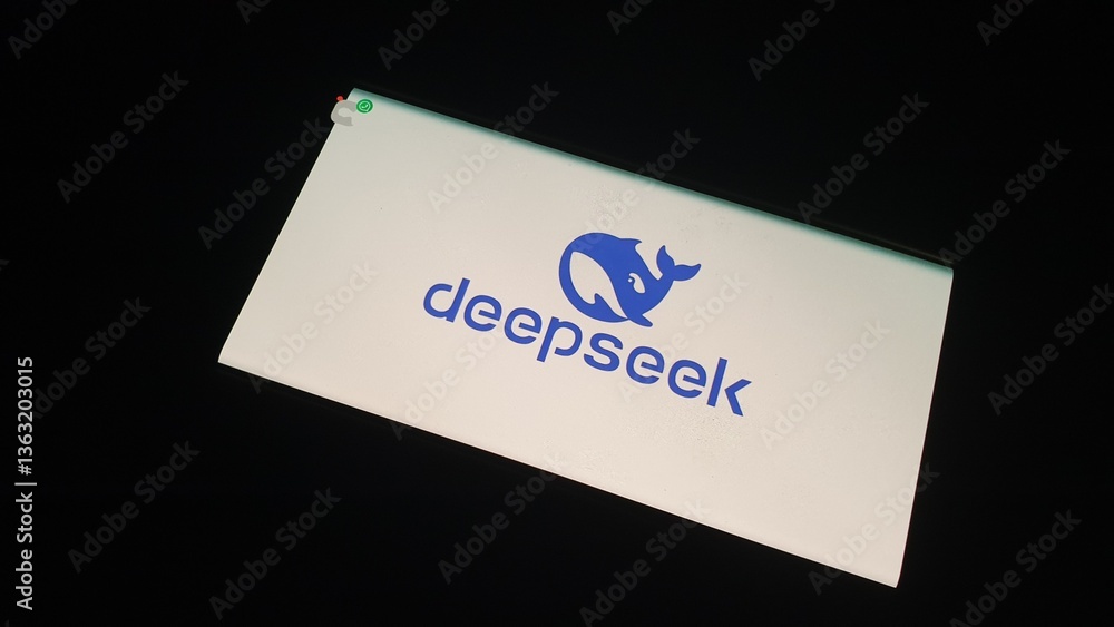New Delhi, India - March 26 2025. DeepSeek AI logo, is a series of open ...
