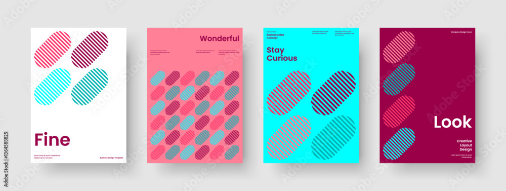 Geometric Flyer Design. Abstract Business Presentation Layout. Creative ...