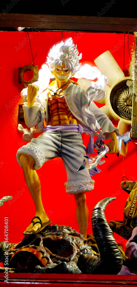 CHONBURI, THAILAND -20 JAN : Luffy action figure Gear 5 Anime toys ...