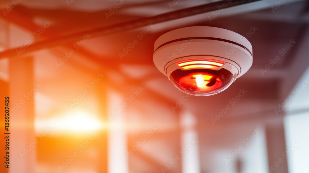 An AI powered autonomous fire detection system, scanning buildings for ...
