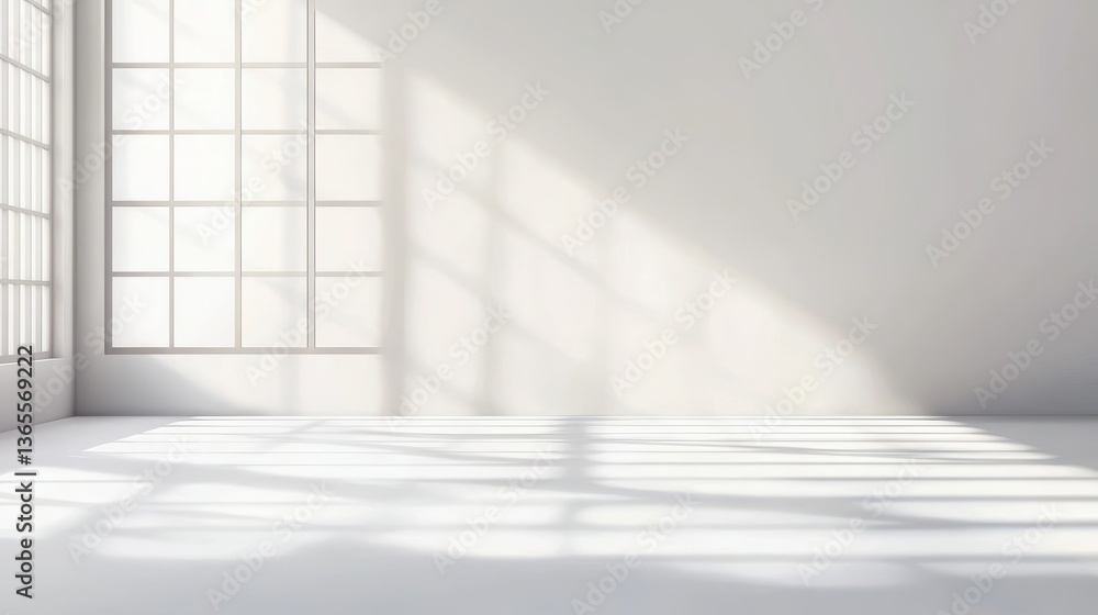 Creating a warm white minimalist space interior design realistic ultra ...