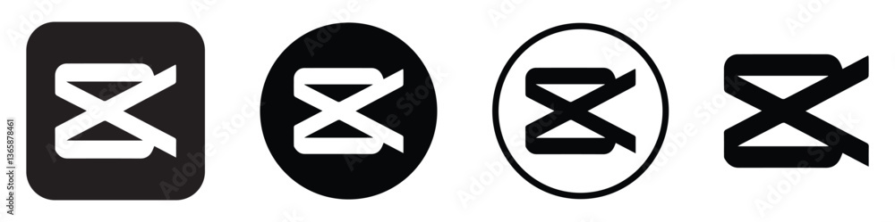 Capcut app icon png. capcut vector logo. popular video editing ...