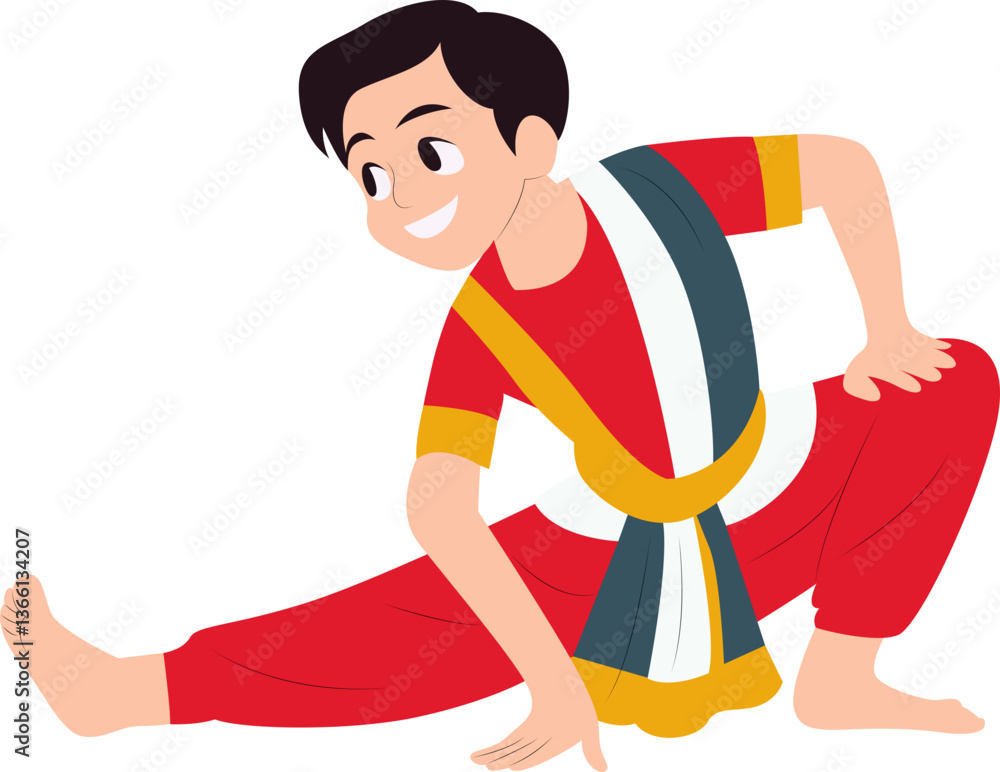 Boy Performing Indian Classical Dance Pose, Man traditional Indian ...