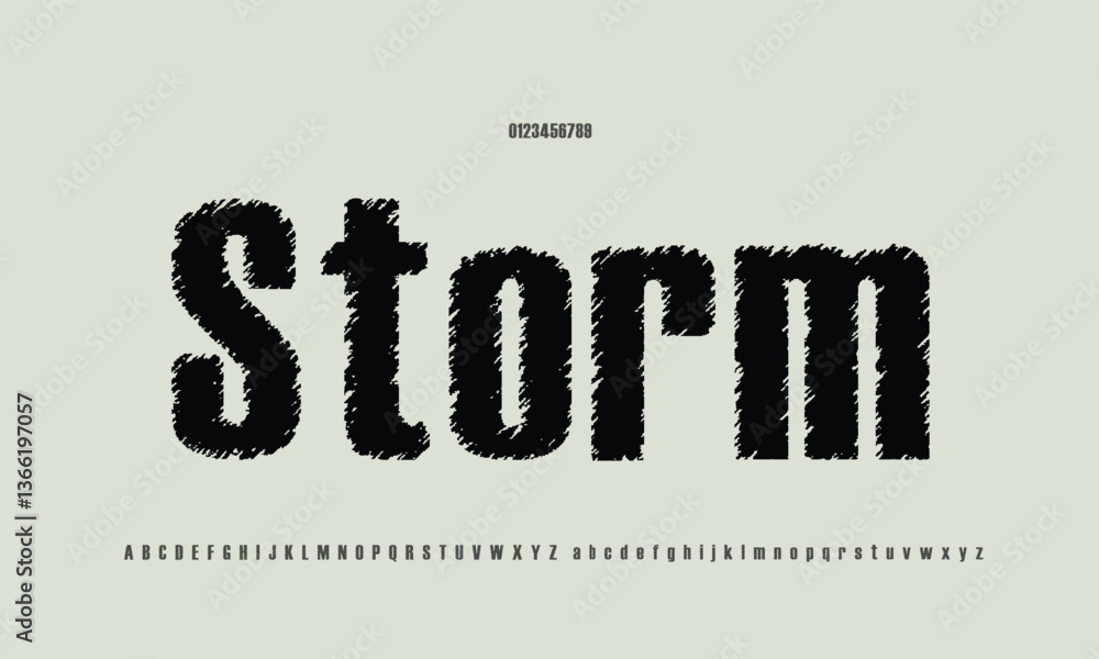 Luxury Follow Storm alphabet letters font for logo Stock Vector | Adobe ...