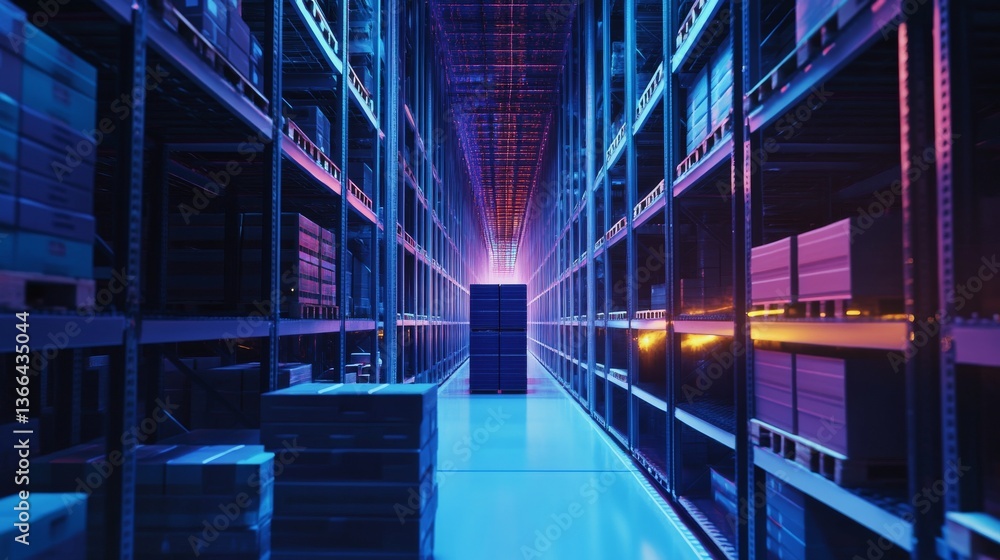 An AI powered system improving logistics by analyzing warehouse data ...