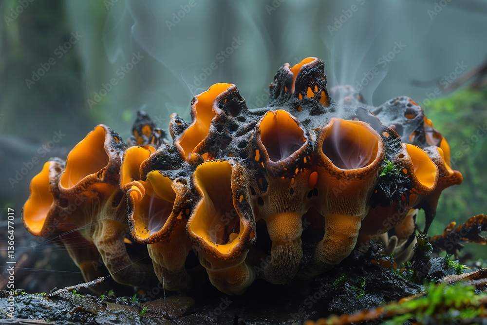 Devils Cigar Chorioactis Endangered Fungal Phenomenon Show the Devils ...