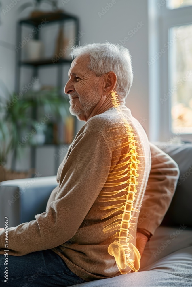 Spinal column: posture imbalance, vertebrae strain, nerve compression ...