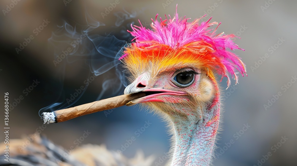 Stockillustratie "Ostrich: The Fascinating Giant of the Savannah ...