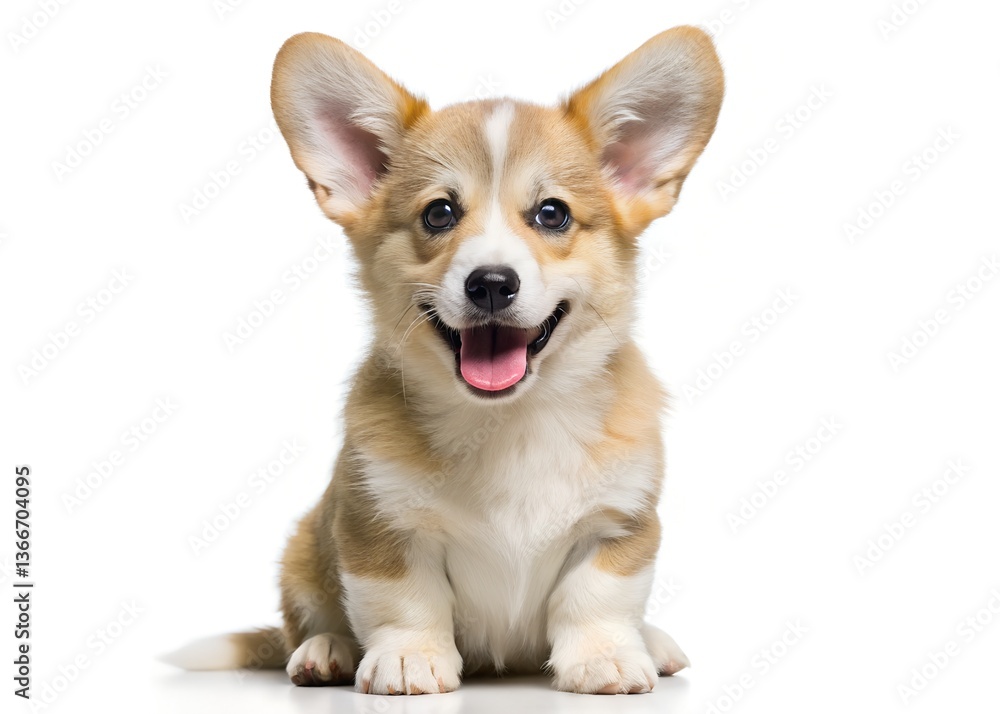 Happy Welsh Corgi Puppy Vector Illustration – Cute Winking Dog Clipart ...