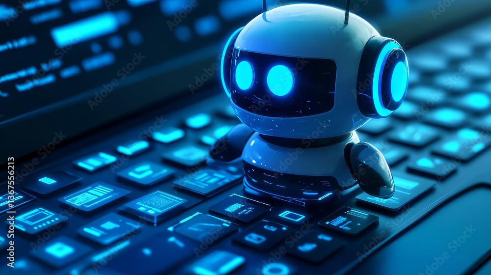 Isometric Chat bot and online survey. Online exam questionnaire form ...