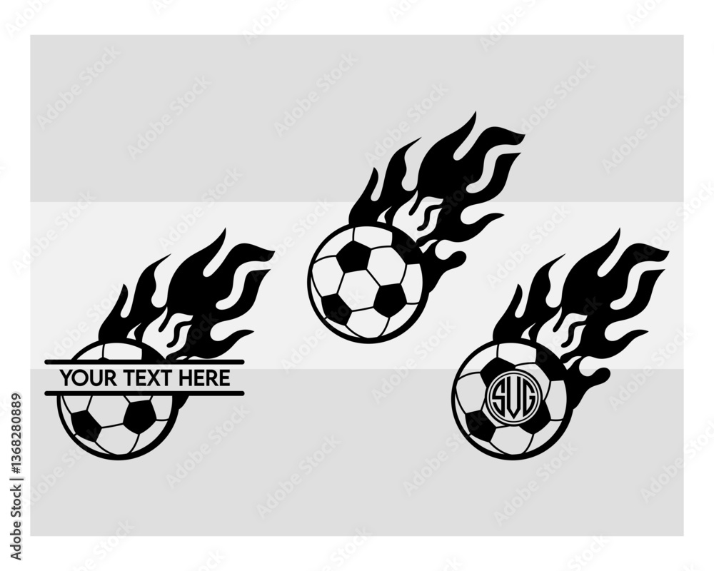 Стоковое векторное изображение «Soccer Ball | SVG Bundle | Soccer ...