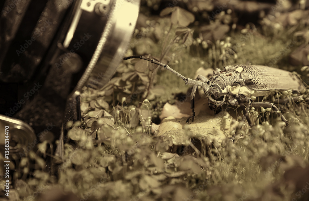 Photographing a Mango Tree Borer, Batocera rufomaculata in nature with ...