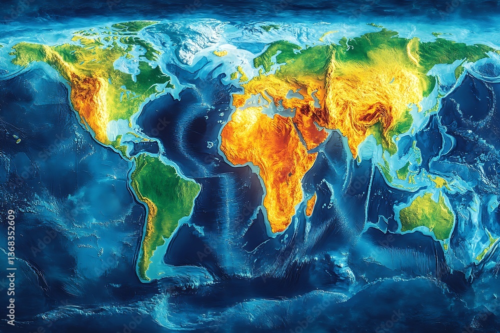 Energy chart visualizing the global distribution of geothermal resources, with heat maps and ...