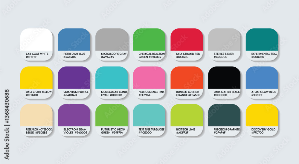 Стоковое векторное изображение «Science and Research Color Guide ...