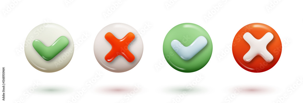 Check mark button. Realistic 3D check icon for UI design, to-do lists ... Check mark button. Realistic 3D check icon for UI design, to-do lists ...