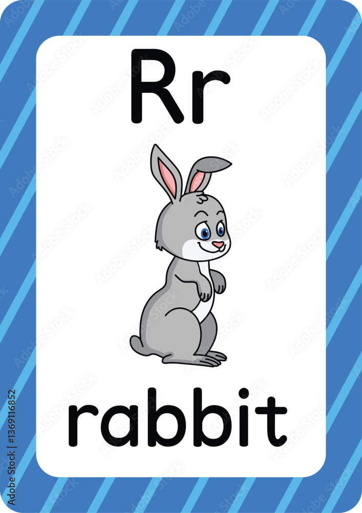 A-Z Alphabet Flashcards Set - 26 Letter Tracing Cards with Cute Illustrations | Printable ...