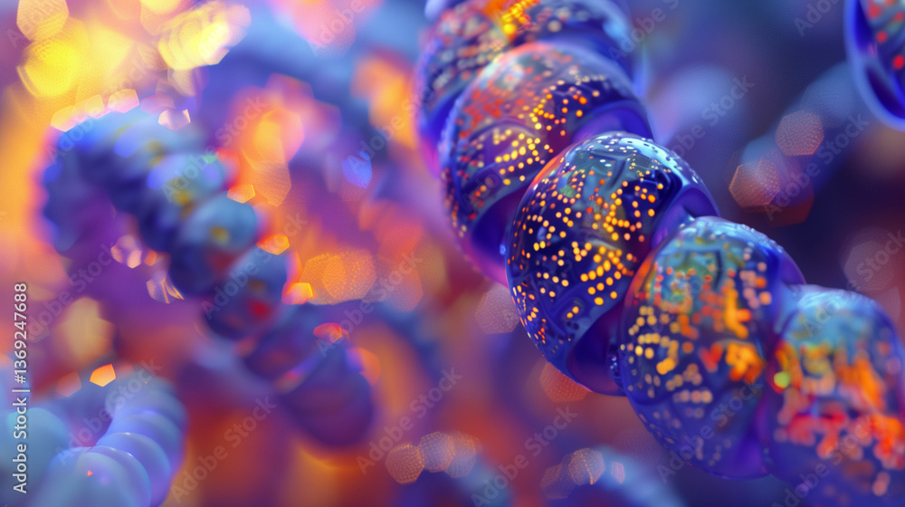 Ribosome as part of an biological cell constructing messenger rna ...