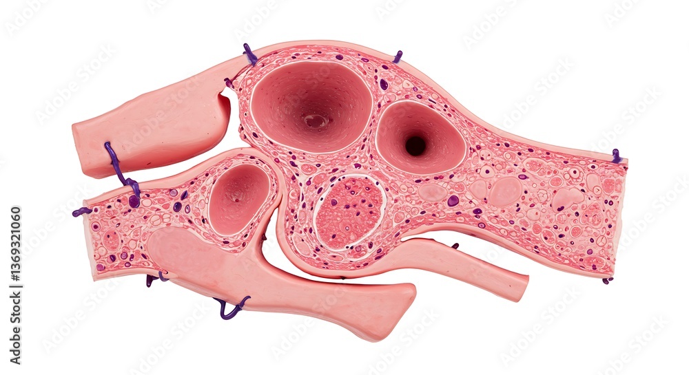 Ilustración de Stock Detailed Anatomical Model of the Human Larynx ...
