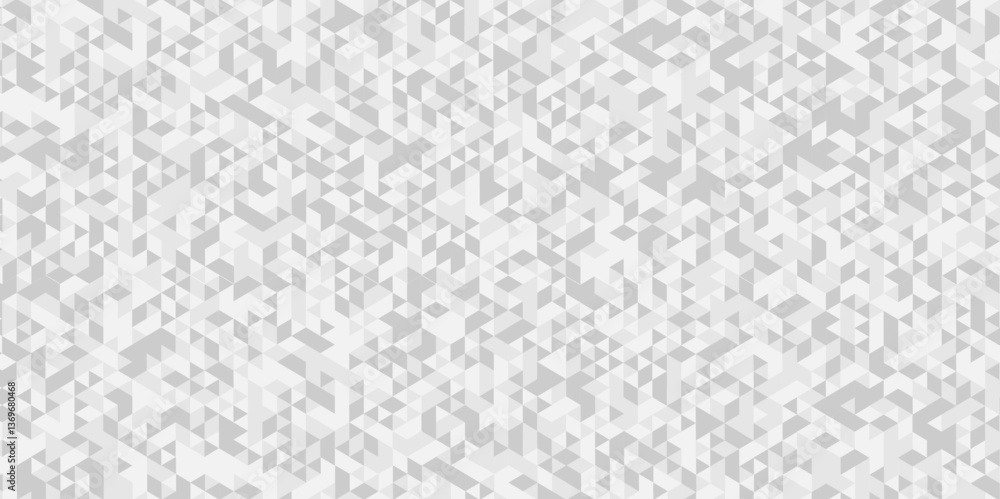 Vector gray polygon Mosaic triangle overlap texture background. white ...