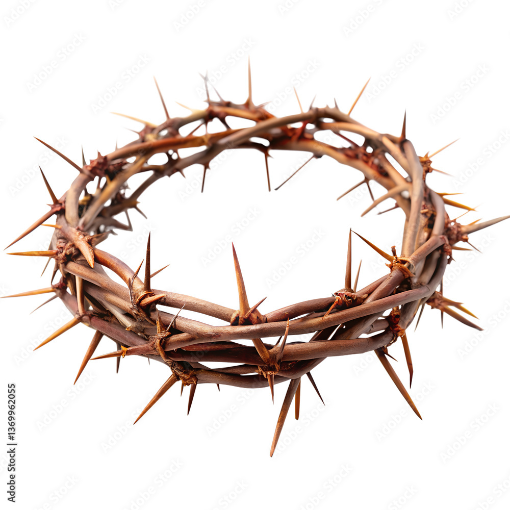 A Detailed Image of a Crown of Thorns Representing Jesus Christs ...