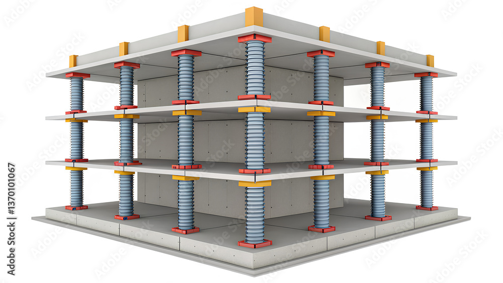 modern building design incorporates earthquake protection features with ...