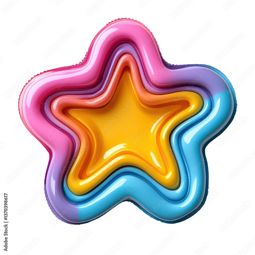 Ilustración de Stock Rainbow Star png colorful rainbow star png star ...