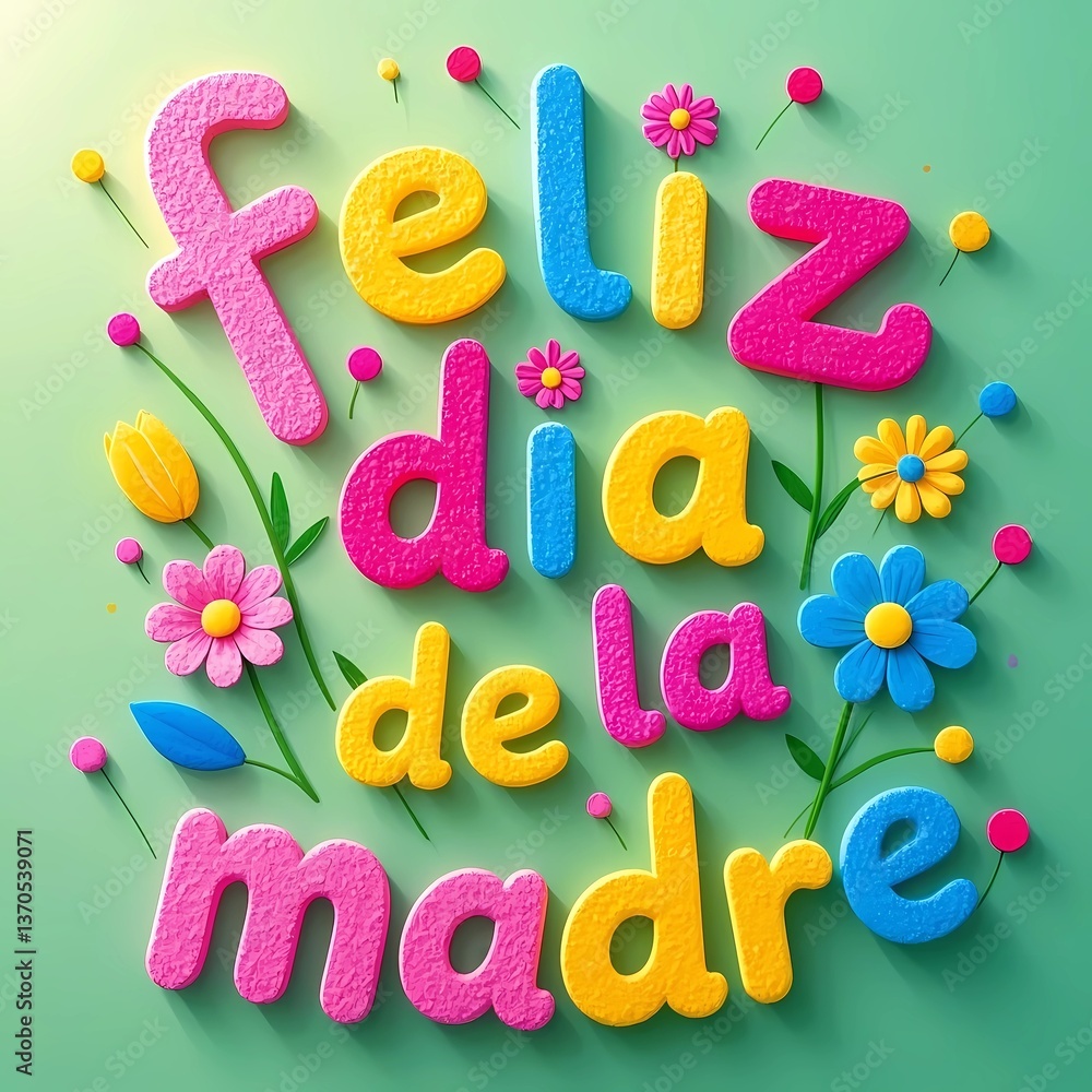 Feliz dia de la madre card for Spanish Mothers Day with feliz dia de la ...