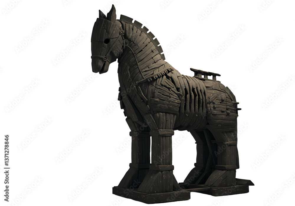Trojan Horse Ancient Greek Mythology Image isolated on transparent ...