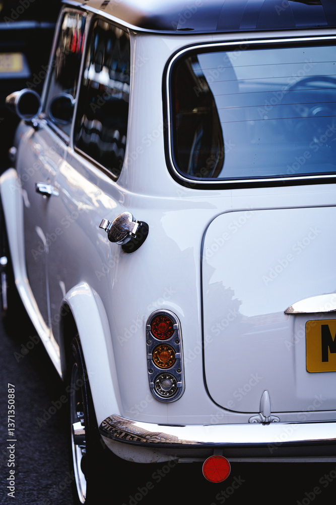 British Mini Cooper (Austin Cooper, Austin Mini) Classic Car, Park ...