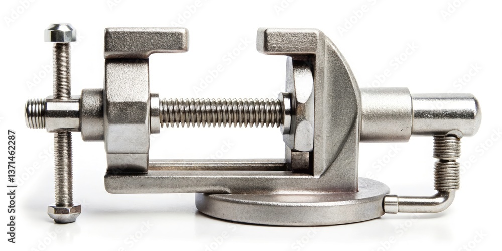 Metal Vise Clamp: Candid Photography of Workshop Tools, Close-up ...