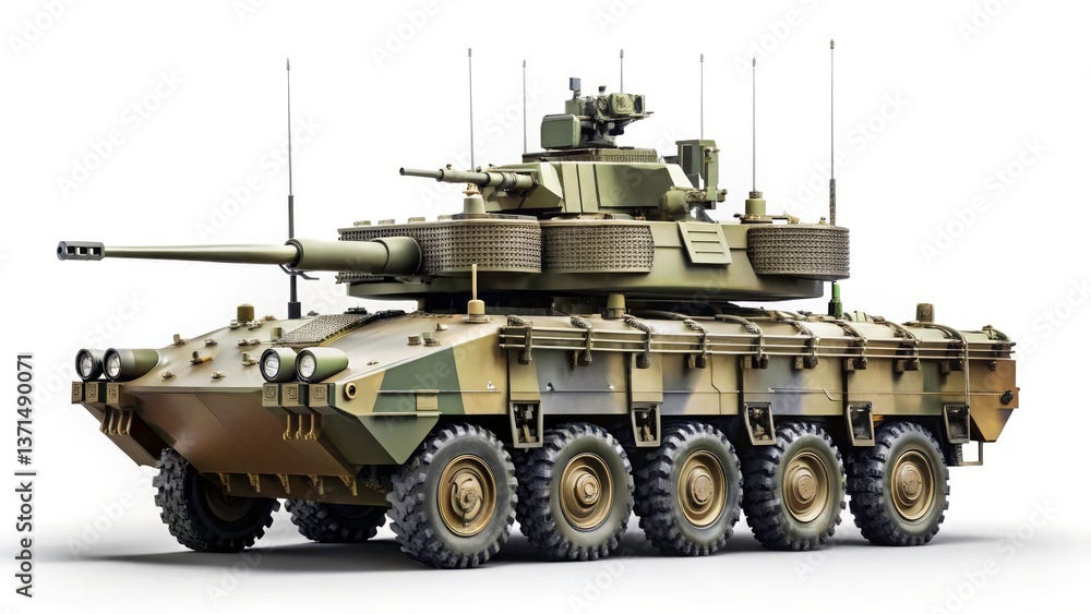Infantry Fighting Vehicle Tower, Modern Military Vehicle, High Depth of ...