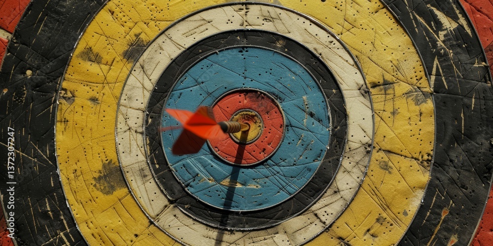Set your sights on the bullseye with images of determination and focus ...