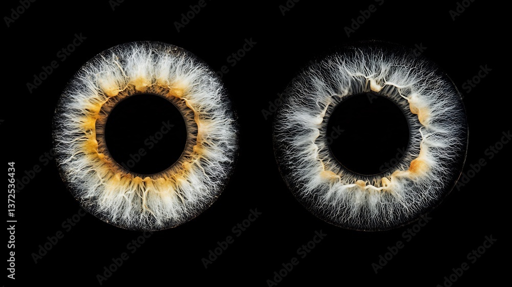 Evolution of human eye A scientific visualization showing the gradual ...