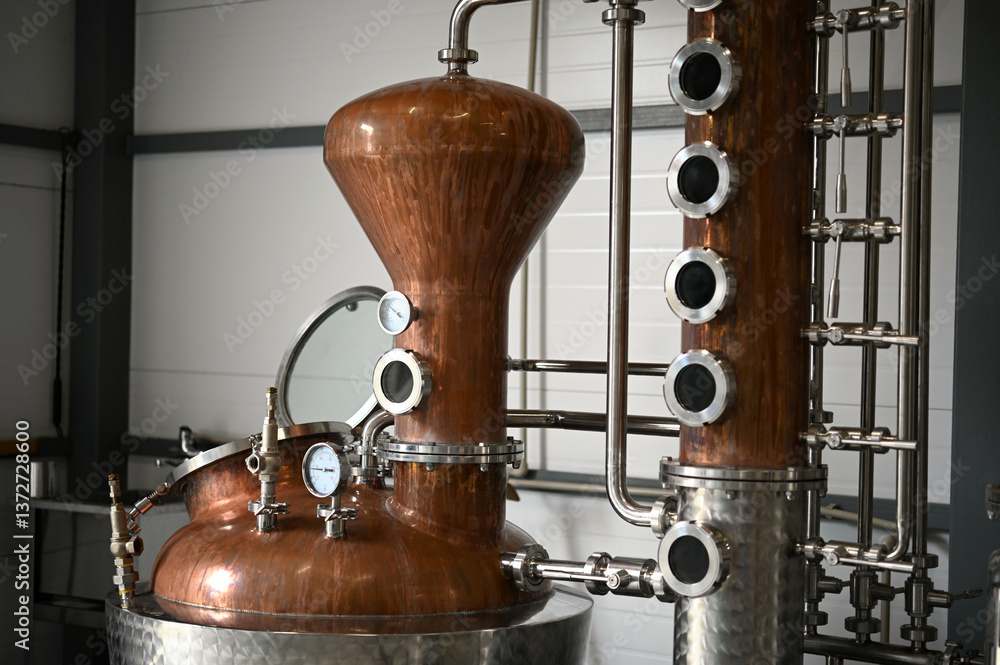 Commercial copper alcohol continuous distillation systems column の ...