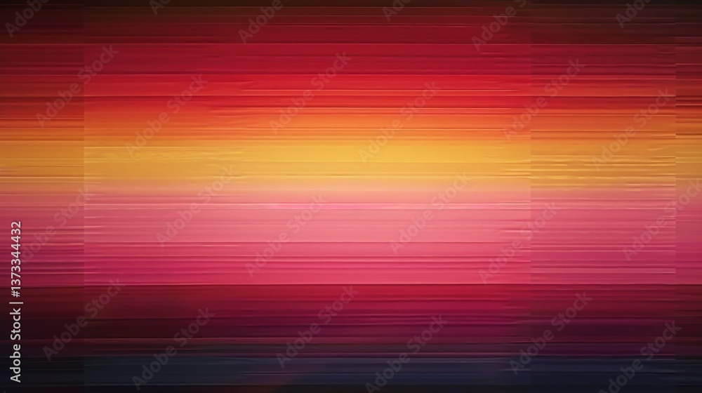VHS Static: An 80s-style background with flickering color bands and ...