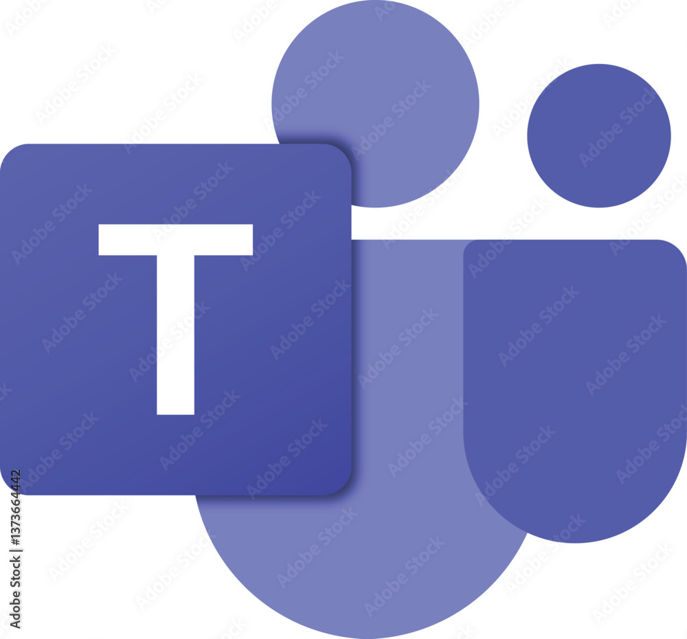 High resolution Ms teams logo icon transparent png. Vector illustration ...