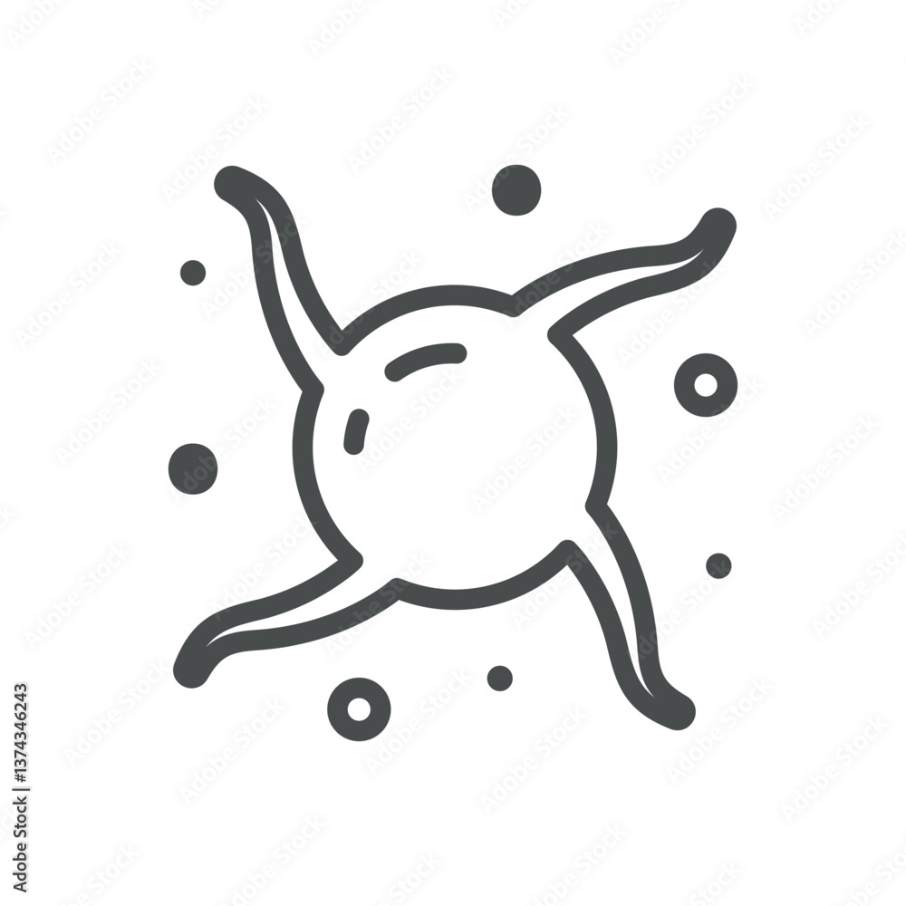Platelets Icon. Minimal Outline Illustration of Platelets, Representing ...