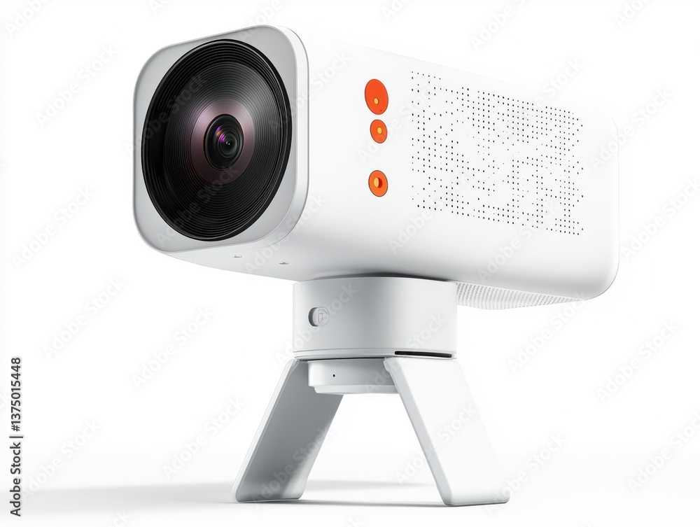 Miniature smart projector setup for high-fidelity viewing indoor ...